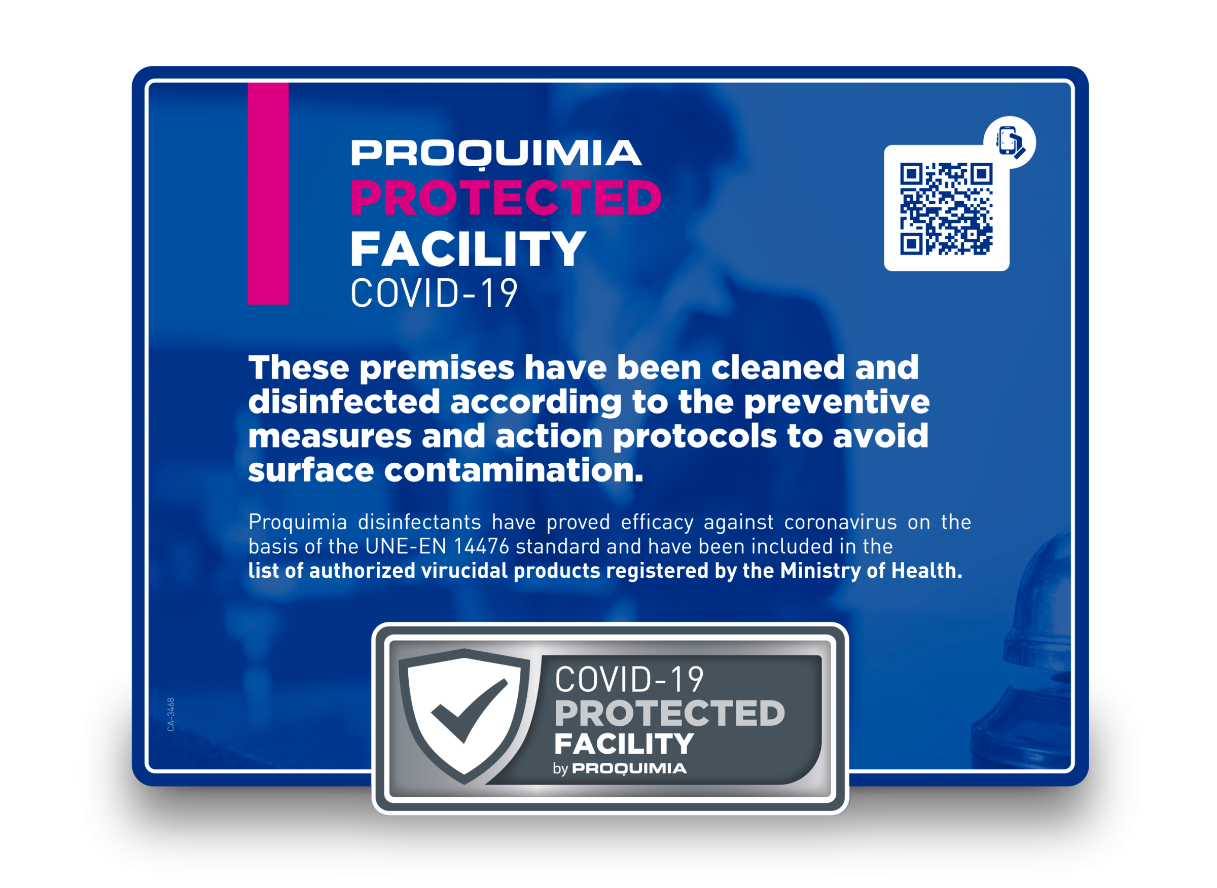 Proquimia presents a badge for facilities protected against COVID-19 ...