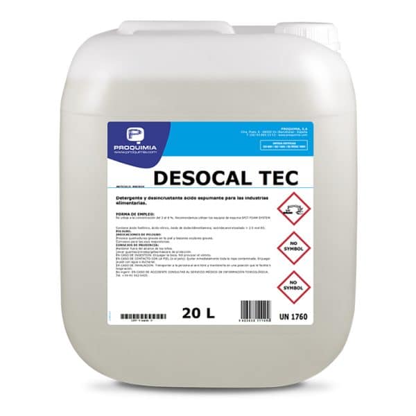 DESOCAL TEC, espumante ácido de Proquimia