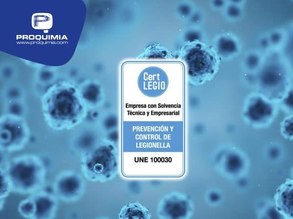 Proquimia renueva el certificado CertLegio de Aqua España