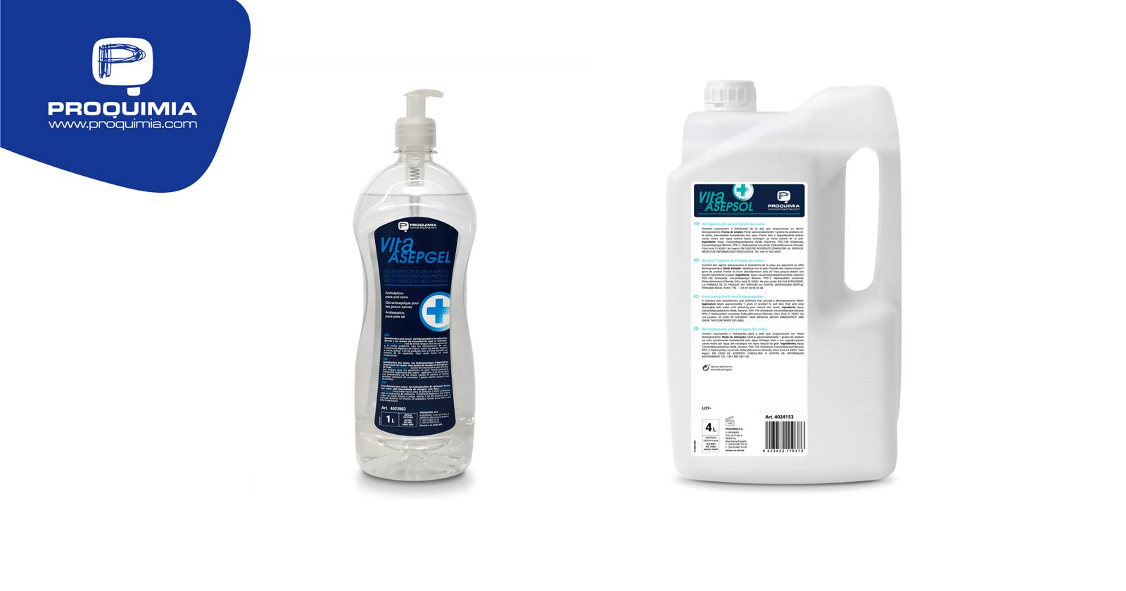 AEMPS incluye VITA ASEPGEL y ASEPSOL como virucidas