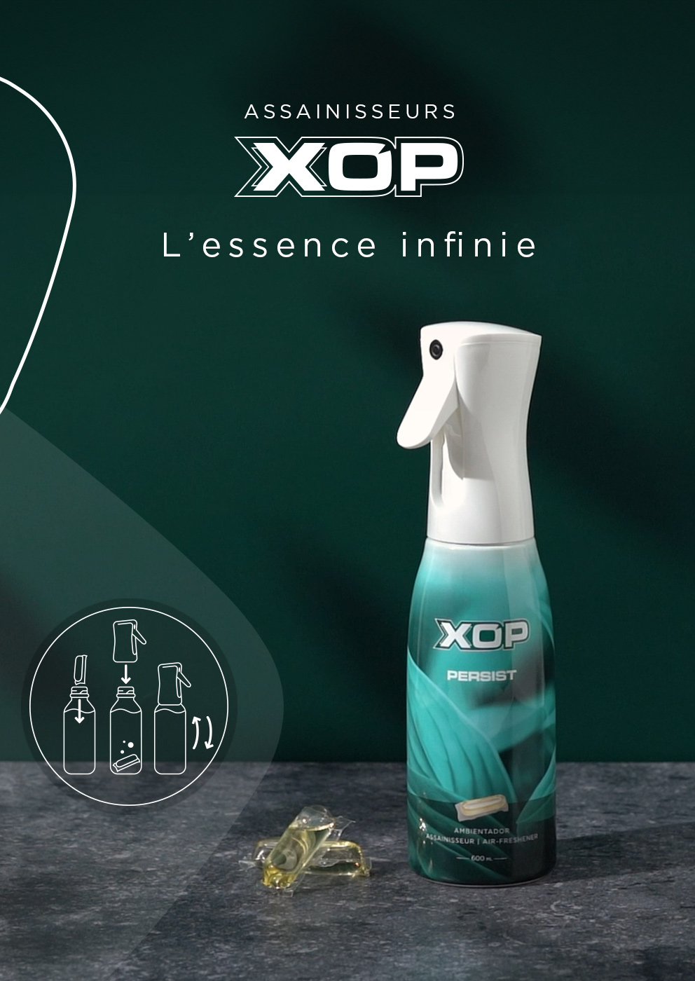 Assainisseurs XOP : hygiène durable et efficace PROQUIMIA